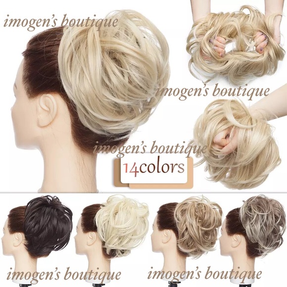 Accessories | Nwt Extra Large Bun Luxury Donut Chignon Scrunchie Brown ...